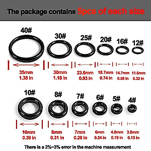 FishTrip Fishing Rod Eyelet Repair Kit 60Pcs Fishing Rod Repair Kit 12 Sizes Fishing Pole Ceramic Guides Rings Replacement Kit