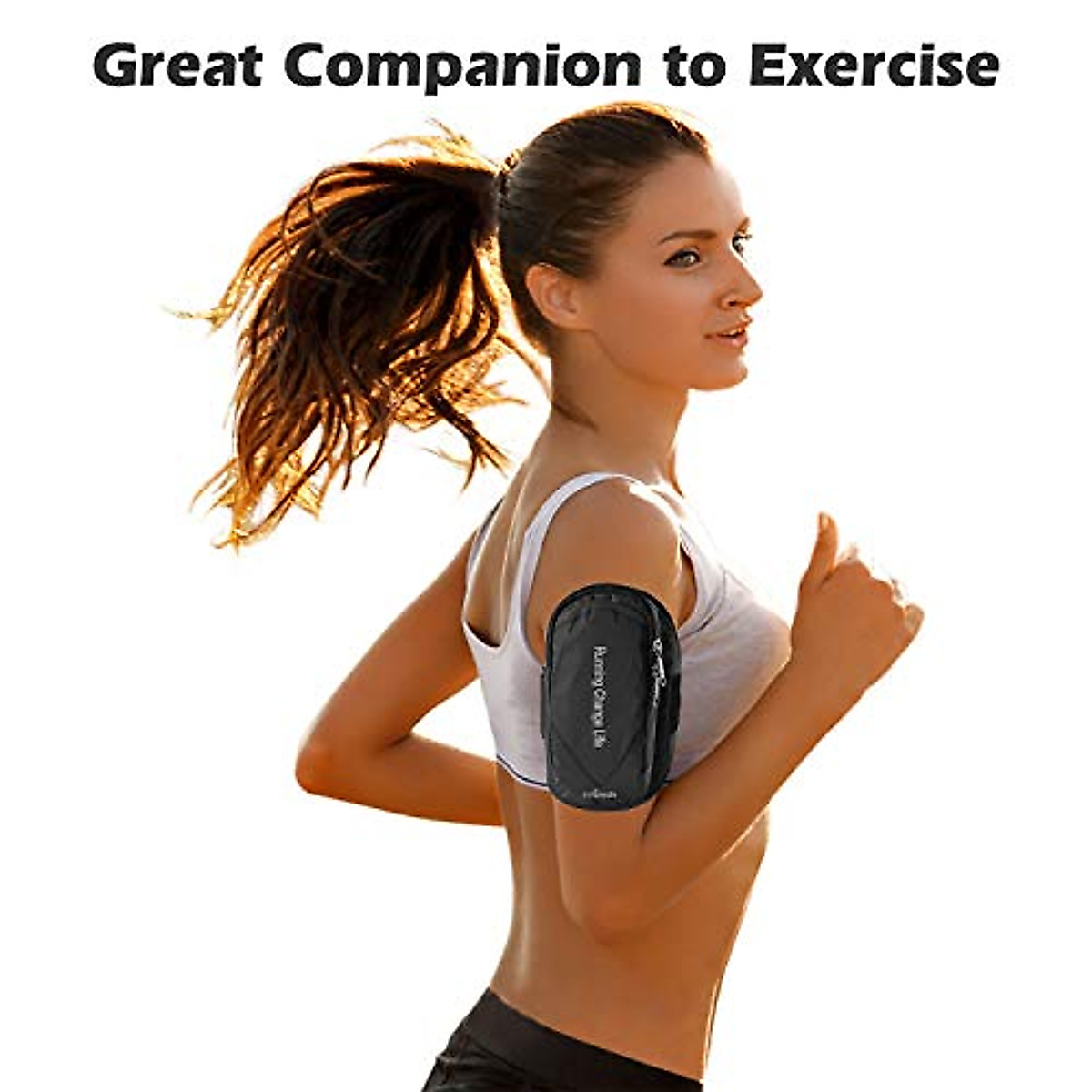 Simptech Running Phone Armband, Sweatproof Workout Phone Holder Fits iPhone 14/13/Pro Max/Plus/Mini/12/11/SE/XR