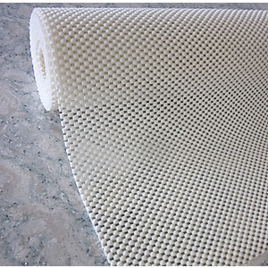 Quality Shelf and Drawer Liner, Non-Adhesive, Non-Slip, Durable, Gripping and Measures 18" x 8' for Kitchen, Pantry, Bathroom Vanity, Cupboard, Office, Laundry Room and Workshop Cabinets (White)