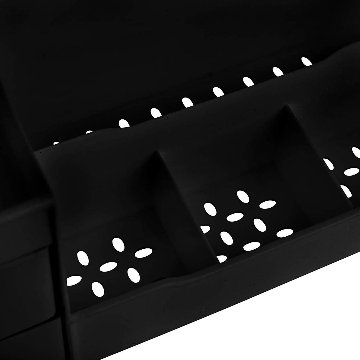 Mantello Bathroom Organizer Countertop- Make Up Organizers and Storage-, Makeup Organizer for Vanity- Black