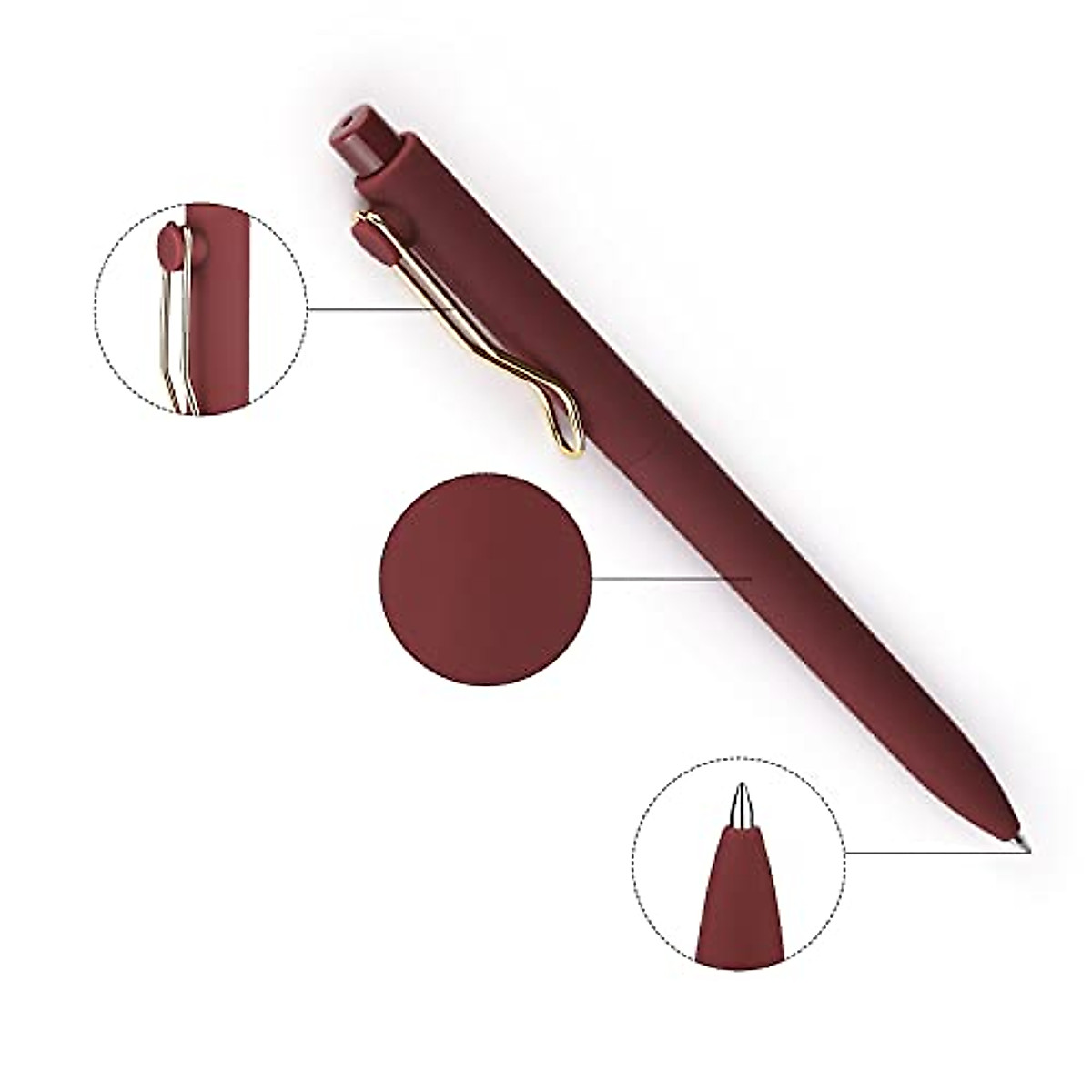 WY WENYUAN Black Pens, Fine Point Smooth Writing Pens, Personalized Ballpoint Pens Bulk, Flair Teacher Pens, Black Ink 1.0 mm Journaling Pen, Aesthetic Gift School Office Supplies for Note Taking