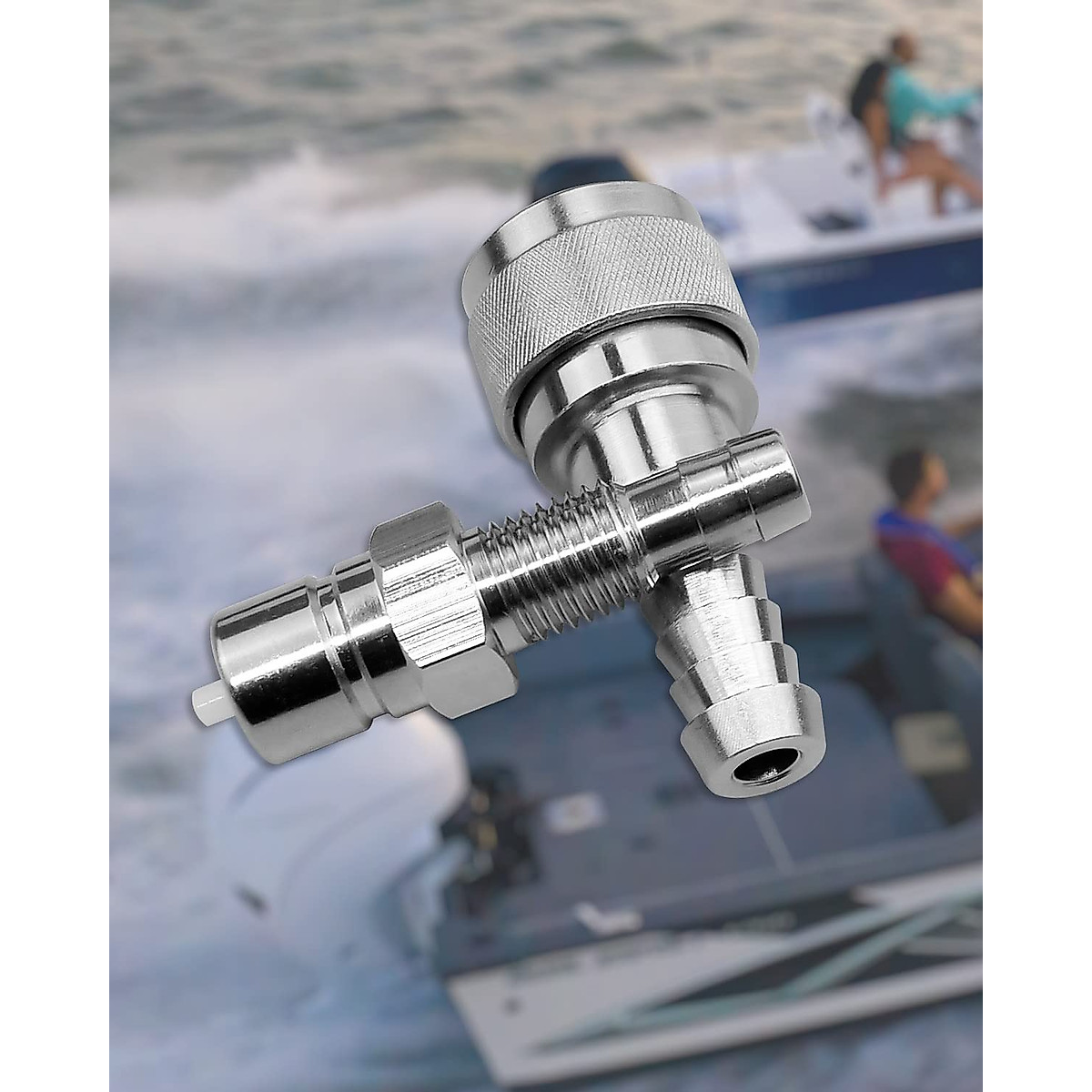 Tavaski 5/16" Fuel Connector Fit for Tohatsu Nissan Outboard 2/4-stroke Engine 5-90HP Replace 3B2-70260-1 3B2-70250-1