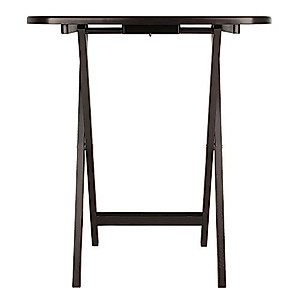 Winsome Cade Snack Table, Coffee, 15.75D x 23.62W x 25.43H in