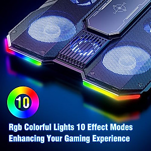 Cooling Pad for Gaming Laptop with Thermoelectric Cooler，8 Fans Powerful Laptop Cooler (Thermoelectric Cooler and 8 Fans)