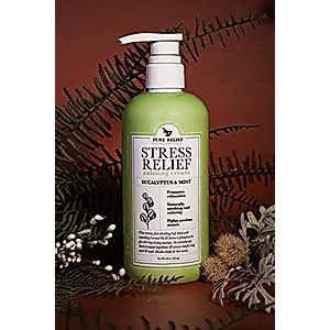 Pure Relief Eucalyptus Body Lotion Herbal Skin Care Stress Relief Lotion For Women | Calming Arnica, Coconut Oil, & Mint Lotion | Aromatherapy Dry Skin Moisturizer & Arnica Bruise Body Cream,16 Oz
