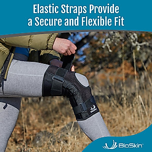 BioSkin Wraparound Compression Knee Brace For Knee Pain, ACL & MCL Injuries, Meniscus Tear, Arthritis Pain And Support, Hinged Knee Brace, Sprains, For Women & Men