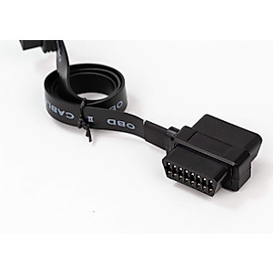 YPP OBD II OBD2 Pass-Through J1962M/F to J1962F Ribbon Splitter Cable 1 Male to 2 Female 2ft