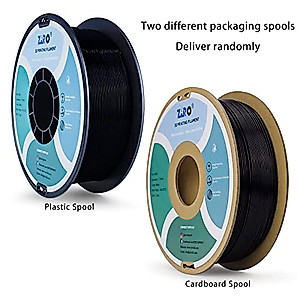 ZIRO PLA Filament 1.75mm,3D Printer Filament PLA PRO Basic Color Series 1.75MM Total 4KG(8.8lbs), Dimensional Accuracy +/- 0.03mm,Black(1KG X 4 Spools Pack)