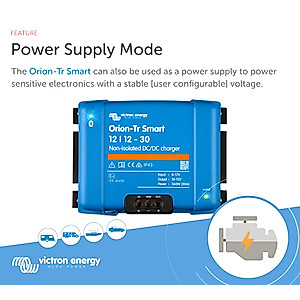 Victron Energy Orion-Tr Smart 12/12-Volt 30 amp 360-Watt DC-DC Charger Non-Isolated (Bluetooth)