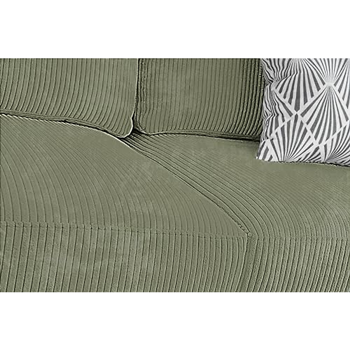 Legend Vansen 7PCS Corduroy Flexible Combination Sofa Sectional, Olive