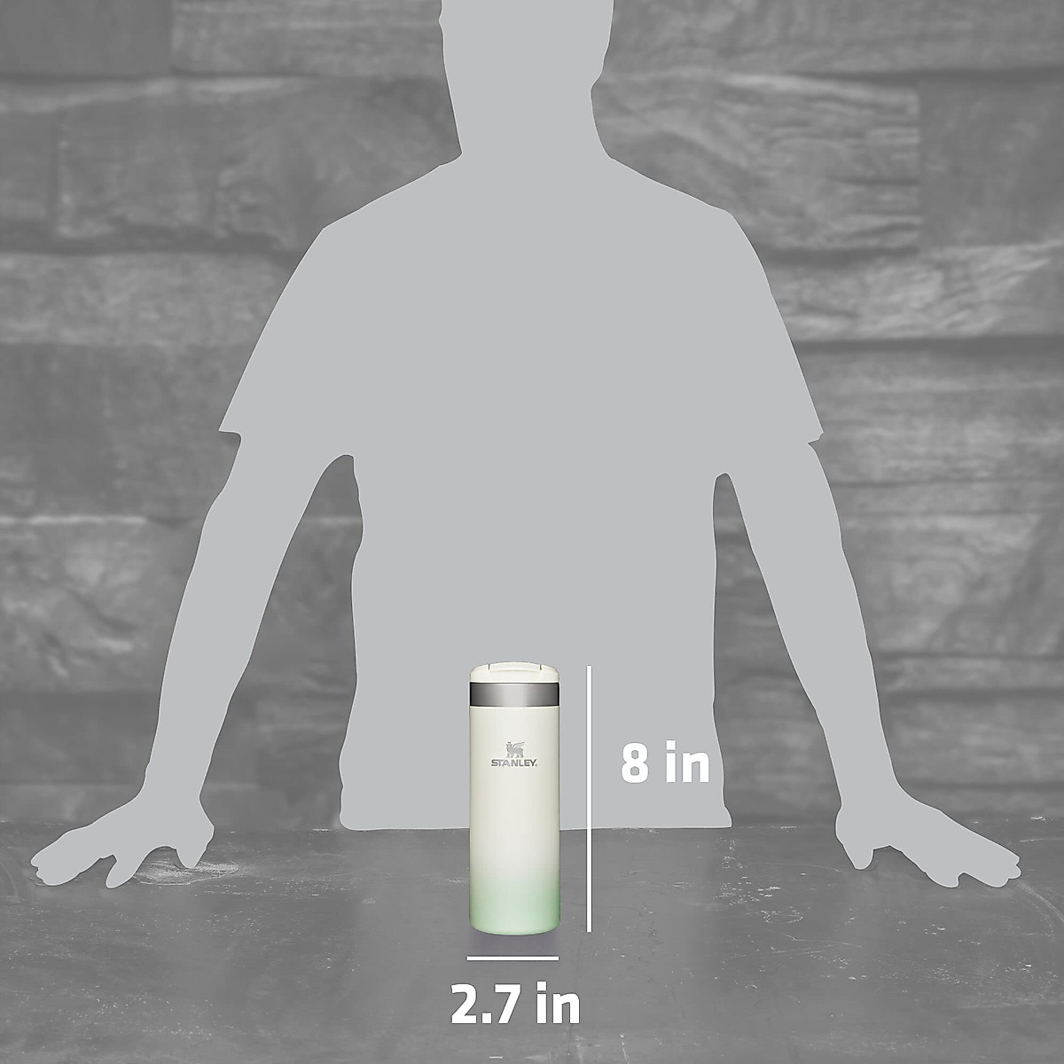 Stanley AeroLight Transit Bottle, Vacuum Insulated Tumbler for Coffee, Tea and Drinks with Ultra-Light Stainless Steel