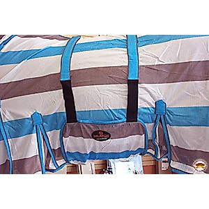 HILASON 75 Inches Horse Fly Sheet Ultra Violet Rays Protect Mesh Bug Mosquito Summer Spring | Fly Sheet | Horse Turnout Sheet | Fly Sheet for Horses | Bug and Mosquito Protection | Fly Sheet for Horse