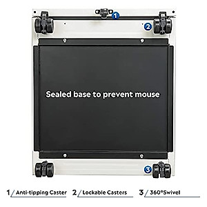 DEVAISE 2-Drawer Mobile File Cabinet with Lock, Commercial Vertical Cabinet, White