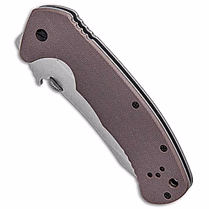 Kershaw Emerson CQC-11K D2 Steel Folding Pocket Knife, 3.5 inch Manual Open, G10 Front, 5.8 oz,Brown