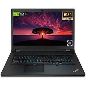 New Lenovo ThinkPad P17 Gen 2 Business Laptop, 17.3" FHD IPS Anti-Glare Display, Intel Core i7-11800H, Windows 10 Pro, 32GB RAM, 1TB SSD, NVIDIARTX A2000 4GB, Fingerprint Reader