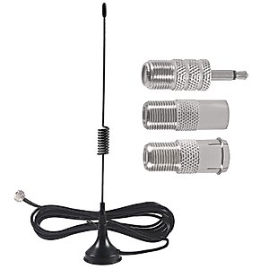 ACEIRMC FM Stereo Antenna, Magnetic Base 75 Ohm FM Antenna Kit for Most Brands Stereo Receiver Indoor Table Top Radio Receiver Antenna