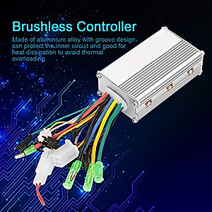 VGEBY1 Brushless Controller, 36V/48V 350W 36V Brushless Motor Controller Brushless Speed Controller Scooter Accessory Tool Brushless Motor Controller 36V Brushless Controller