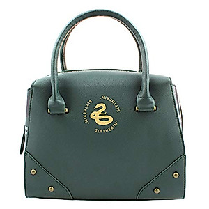 Harry Potter Purse Designer Handbag Hogwarts Houses Womens Top Handle Shoulder Satchel Bag Slytherin