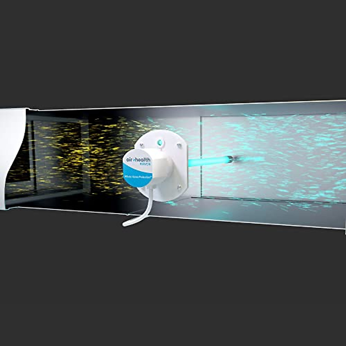 Air Health Haven HVAC Air Purifier, Powerful 16" Ultraviolet (Uvc) Lamp, 253.7nm Wavelength, Ideal for 1.5 to 5.0 Ton Systems, Installs in as Little as 15 Minutes