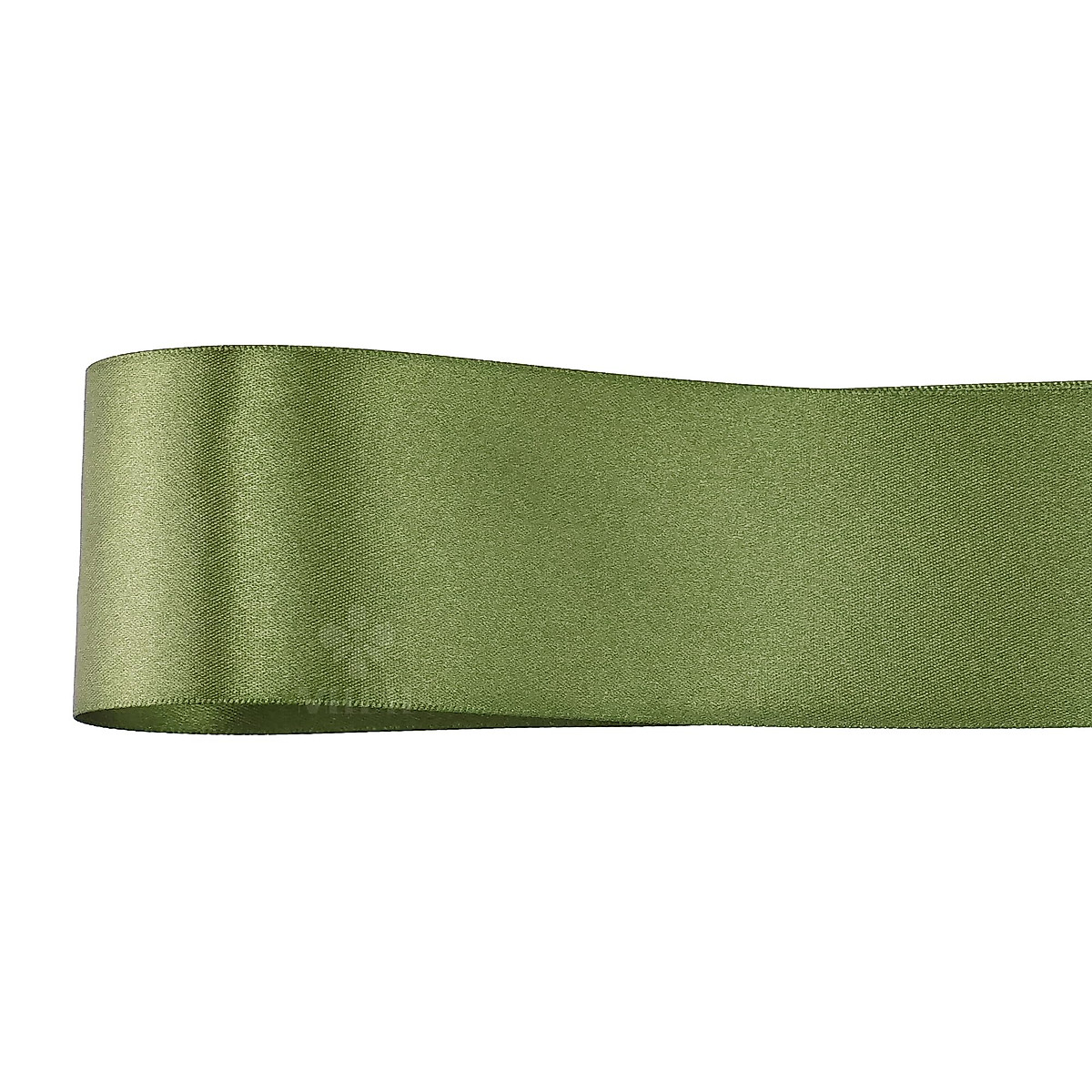 MEEDEE Moss Satin Ribbon 2 Inch Dark Green Ribbon Lux Satin Double Faced Ribbon by 25 Yards Silk Ribbon Green Satin Ribbon for Gift Wrapping, Satin Weddings, Flower Bouquet, Holiday Decorating