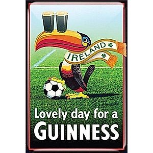 Vintage Style Ireland Lovely Day for a Guinness Home Wall Decor Metal Tin Sign for Home Kitchen Bar Club Pub Restaurant 12x8inch