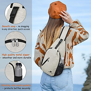 N NEVO RHINO Sling Backpack Multipurpose Crossbody Bag Sling Bag Daypack for Travel Hiking Sports (Grass4)