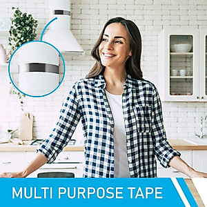 ALIUM 3 Inch (28YD) Aluminum Foil Duct Tape Heavy Duty, Very Sticky, Easy to Manipulate, 3.9 Mil Thick Silver Tape Weather Resistant for Indoor Outdoor Use, Heat Resistant HVAC Tape, Waterproof