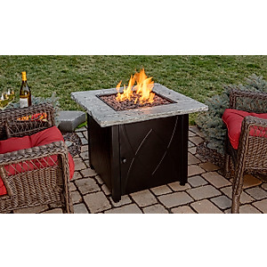 Endless Summer GAD1445DH Propane Gas Outdoor Fire Table, Brown