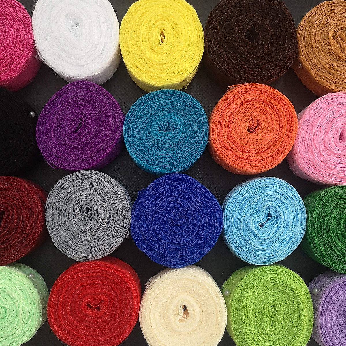 20 Rolls 200 Yards Mixed Color Floral Pattern Fabric Lace Ribbon