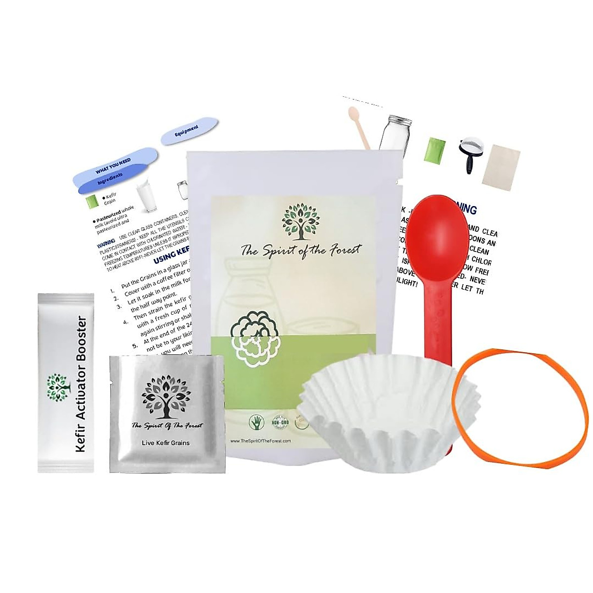 1 SET Milk Kefir Grains Set Starter Culture, Fresh Live Active Probiotic Start your own Kefir Culture at Home, Bulgaros de Leche, Pajaritos, Homemade Kefir Milk