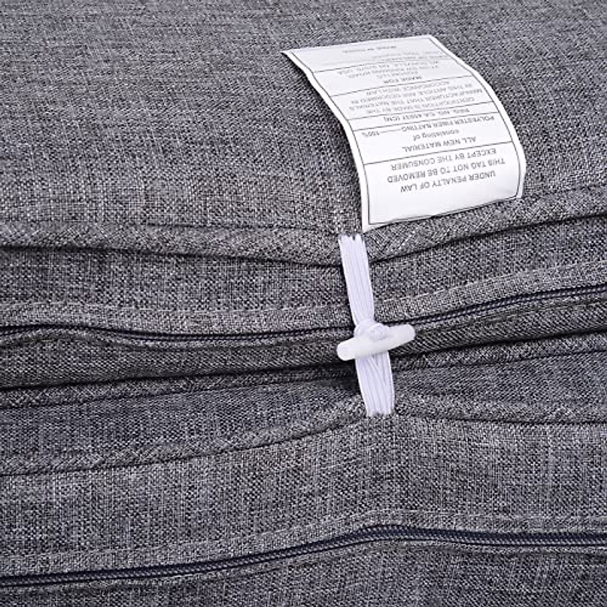 Outsunny 7-Piece Patio Furniture Set, Outdoor Wicker Conversation Set, All Weather PE Rattan Sectional Sofa Set with Cushions and Faux Wood Table, Stripe Pillows, Gray