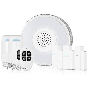 Smart Security System WiFi Alarm System Kit Wireless with APP Push and Calling Alarms DIY No Monthly Fee for Home Apartment Office Store and Business