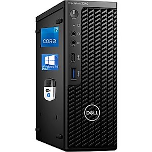 Dell Precision 3240 Desktop Workstation – Intel i7-10700 - 32GB RAM 1TB NVMe SSD, Intel UHD 630 Graphics, DisplayPort, HDMI, USB Type-C, AC Wi-Fi, Bluetooth - Windows 10 Pro