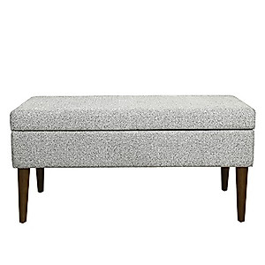 Spatial Order Home Decor | K8086-F2232 | Kaufmann Collection Modern Storage Ottoman Bench | Large Ottoman Bench with Storage for Living Room & Bedroom, Ash Grey