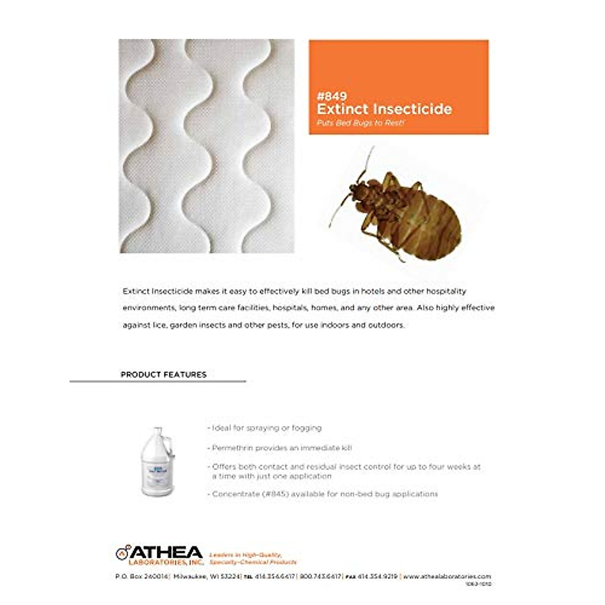 Total Solutions Extinct Insecticide (1 Gallon) - Permethrin Insecticide for Indoor & Outdoor Use