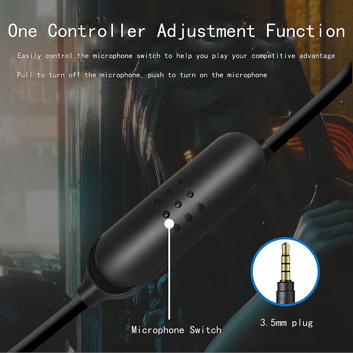 Sqrgreat Boom Microphone Cable Compatible with Bose QuietComfort 35 (QC35) & Quiet Comfort II (QC35 II) Headphones Volume Control for Playstation PS4 or Xbox One Controller, Black