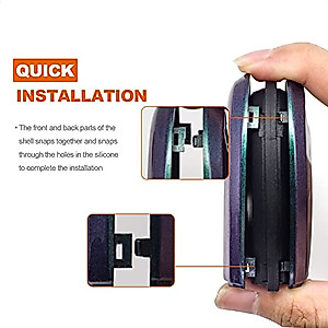 SK CUSTOM Smart Key Fob Case Cover Compatible with Infiniti JX35 Q50 Q60 QX56 QX60 QX80 for Nissan Altima Armada Maxima Murano Pathfinder Rogue 5 Button Keyless Entry Remote