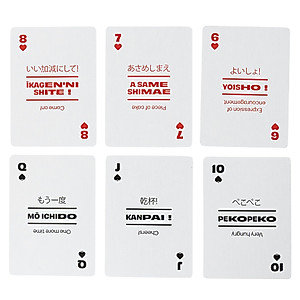 Lingo Japanese Playing Cards | Travel Flashcards | Learn Japanese Vocabulary in A Fun & Easy Way | 52 Essential Translations