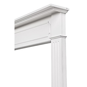 Pearl Mantels 520-48 Berkley Paint Grade Fireplace Mantel, 48-Inch, White, 48 Inch