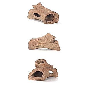 Creation Core Lizard Hideout Ceramic Branch Shape Snake Climbing Decor Reptile Habitat Decorations Aquarium Platform Hideouts Fish Shelter Hide Caves