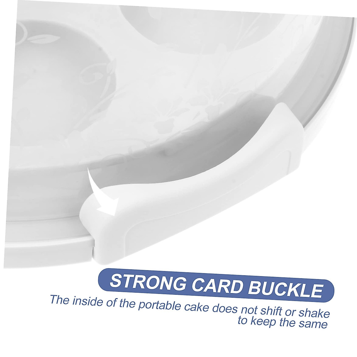 Mobestech 2 Sets Portable Cake Box Cake Storage Case Transparent Cake Case