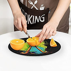 Field Hockey Cutting Board Tempered Glass Chopping Board for Kitchen Hotel