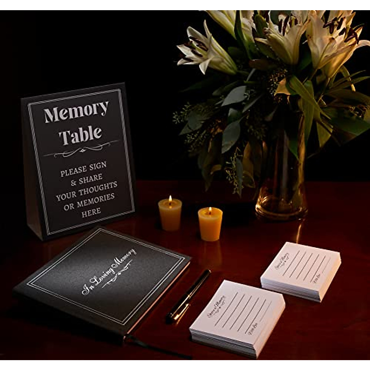 SAMKEDOO Funeral Guest Book | Funeral Book | Guest Book for Funeral | Celebration of Life | Funeral Guest Book for Memorial Service | Celebration of Life Guest Books | Share a Memory Cards