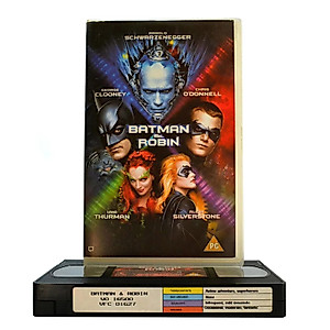 Batman And Robin: Superhero Film - Large Box - Ex-Rental - G.Clooney - Pal VHS
