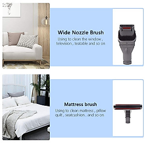 Attachments Tools Kit for Dyson V6 V7 V8 V10 DC16 DC24 DC33 DC34 DC35 DC39 DC44 DC58 DC59 DC62 DC74 Cordless Vacuum Cleaner, Home Cleaning Tools Brush Kit Accessories (5 PACK)