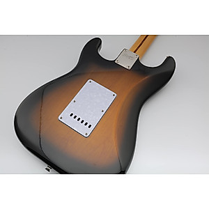 Musiclily Pickguard Strat Back Plate Tremolo Cavity Cover Vintage Style Backplate for Fender US/Mexico Made Standard Stratocaster Modern Style Electric Guitar,4Ply White Pearl