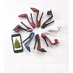 Black Bow Shoe Phone Holder 5.25x2.5x5.62"