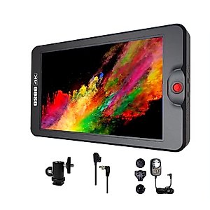 osee T7 7inch Upgraded Version 3000 Nits Ultra Bright Daylight Viewable FHD DSLR Camera Field Monitor 3D LUT HDR Support 4K HDMI Input & Output Including Ball Head AC Power Adaptor and D-tap Cable