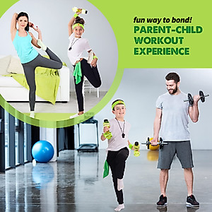 Born Toys Complete Kids Exercise Equipment Set for Ages 5 & up, Kids Workout Equipment