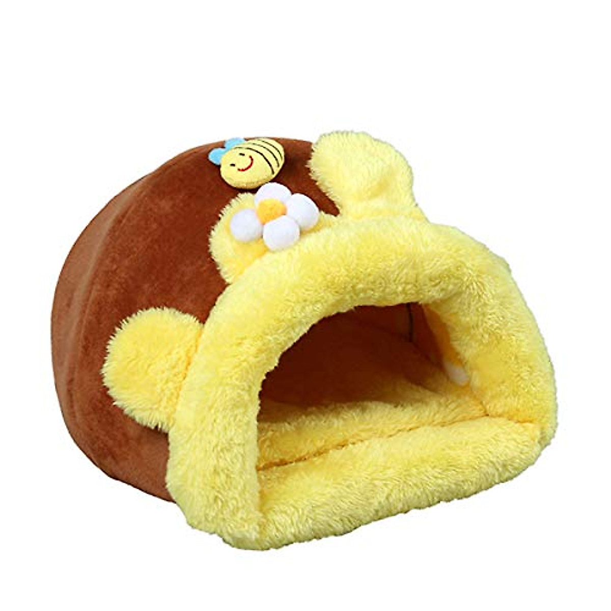 Eurobuy Rabbit Guinea Pig Hamster House Bed Cute Small Animals Pet Fleece Winter Warm Cozy Bed Hedgehog Winter Nest Cage Hamster Accessories
